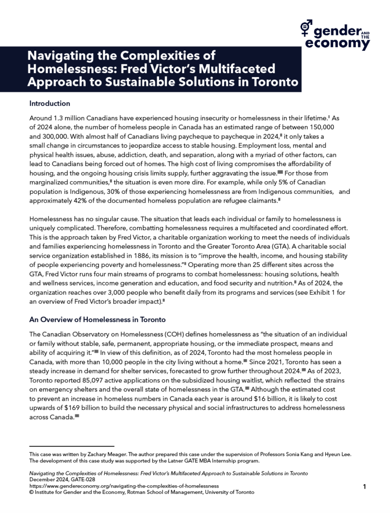Navigating the Complexities of Homelessness: Fred Victor’s Multifaceted ...